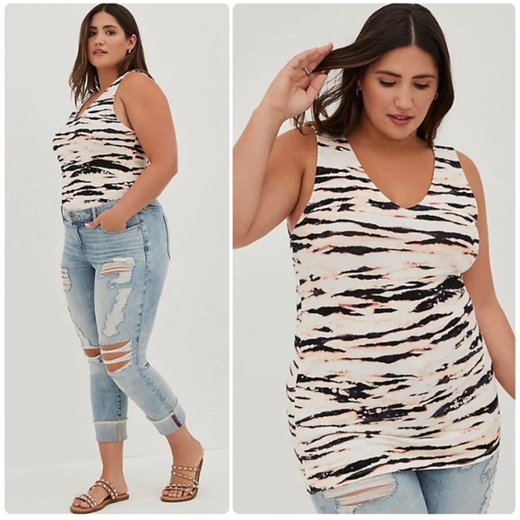 torrid | Tops | Torrid Tiger Stripped Tank Top Tunic | Poshmark